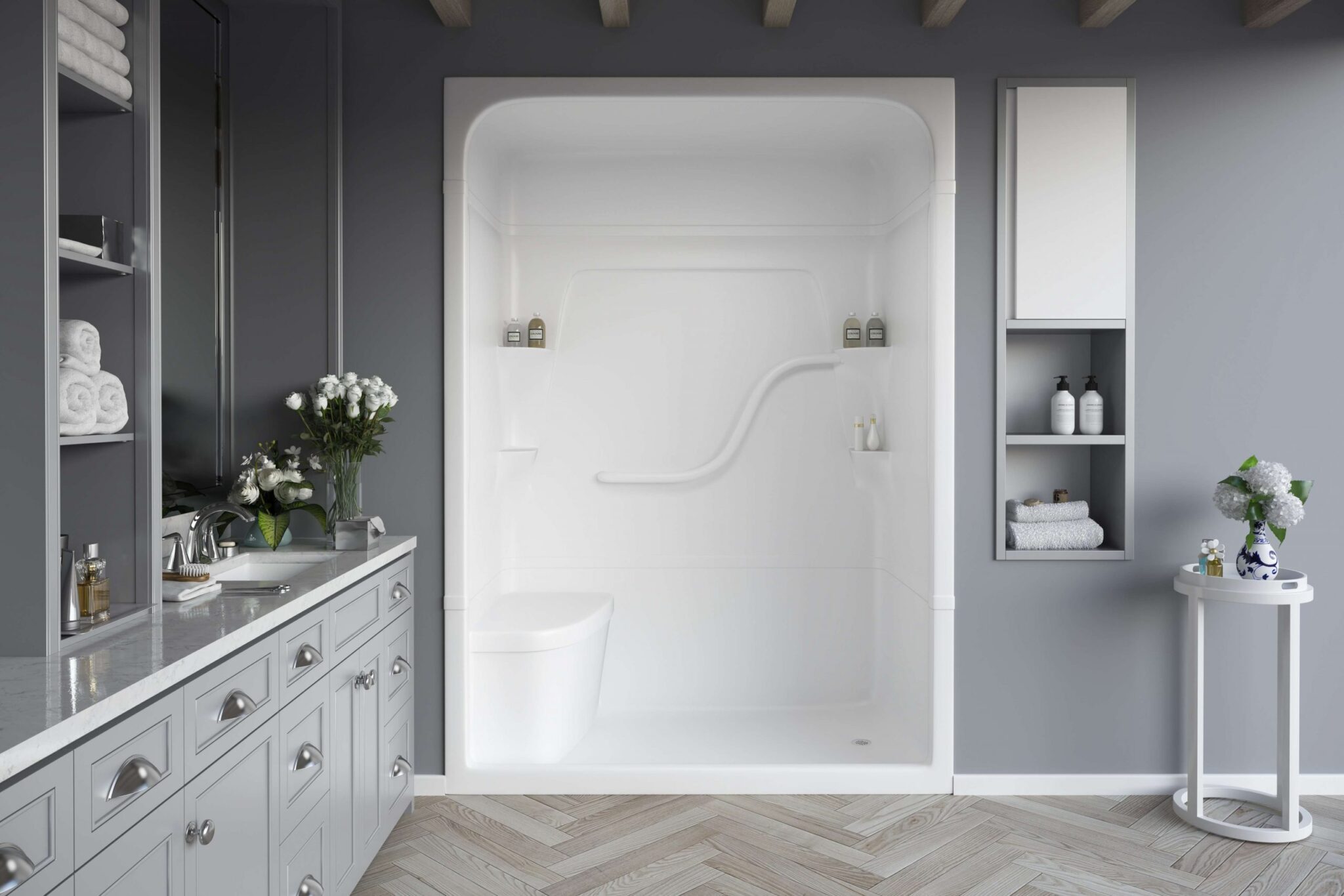 Corner Series Shower Door – Neo Angle | Mirolin