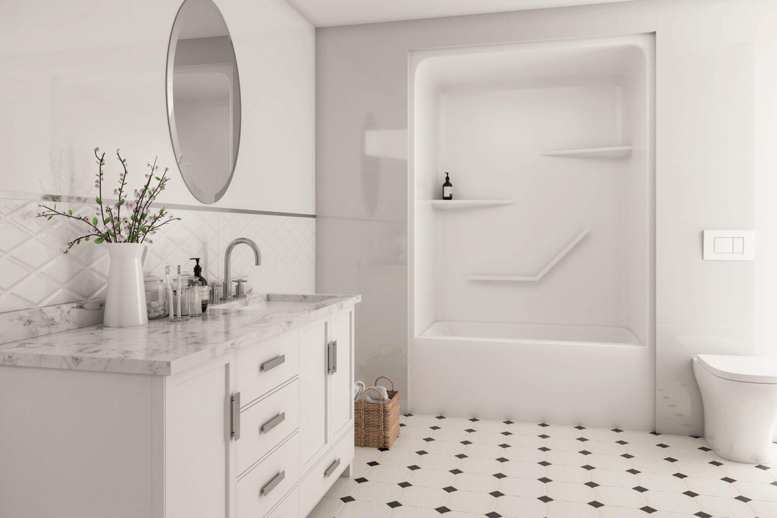 Madison™ 5 One Piece Shower | Mirolin