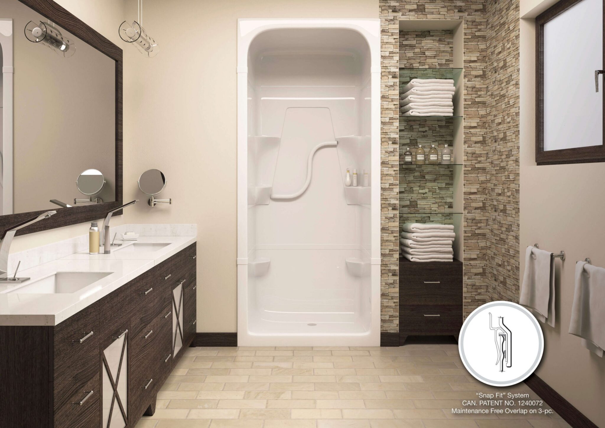 Madison™ 4 Multi-Piece Shower | Mirolin